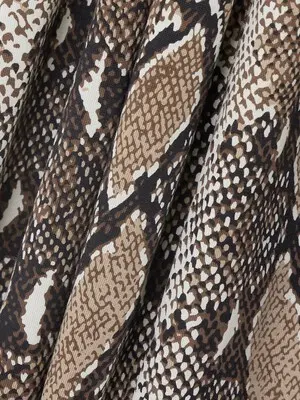 Diane Von Furstenberg Snake Print V-neck Maxi Dress