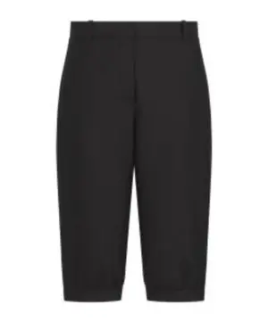 Dior Wool And Silk Grain De Poudre Cropped Trousers - Black