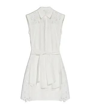ALLSAINTS Zola Lace Trim Mini Dress