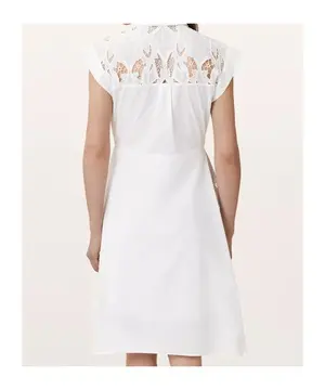 ALLSAINTS Zola Lace Trim Mini Dress