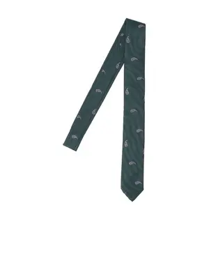 Thom Browne Striped Neck Tie - Green