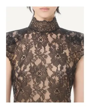 Valentino Garavani Floral Lace Short-sleeved Top