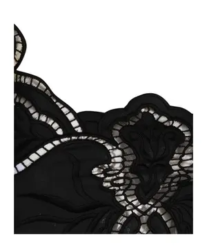 Blumarine Embroidered Halterneck Top - Black