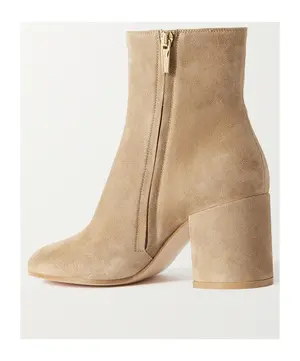 GIANVITO ROSSI Round-head Zip-up Ankle Boots