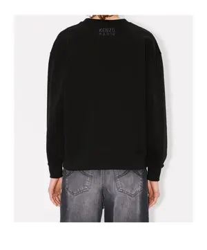 Kenzo Happy Tiger Embroidered Sweatshirt - Black