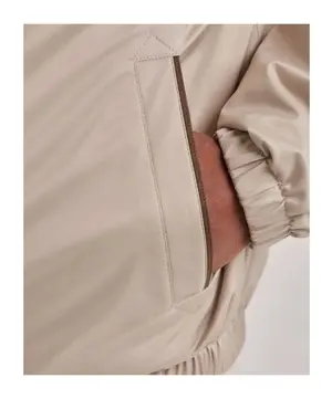 Canali Stand Collar Zip Jacket