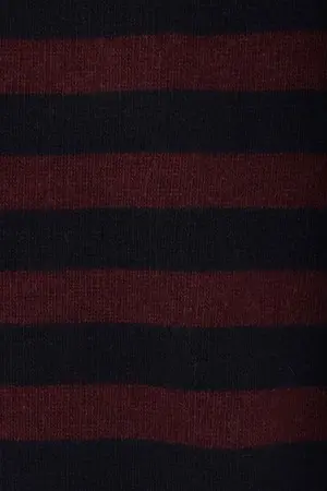 GANNI Logo Intarsia Striped Knitted Jumper - Black