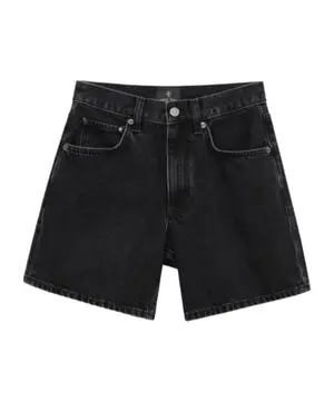 ANINE BING Delaney High Rise Relax Short - Black