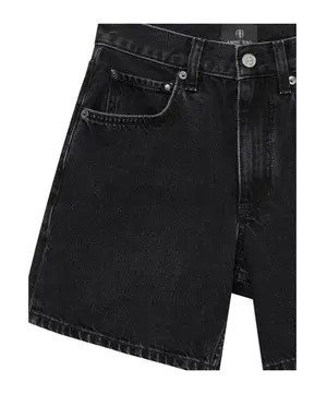 ANINE BING Delaney High Rise Relax Short - Black