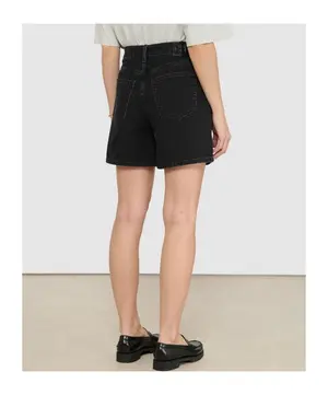 ANINE BING Delaney High Rise Relax Short - Black