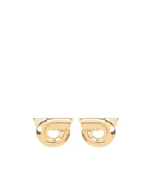 FERRAGAMO Gancini Logo Earrings - Yellow