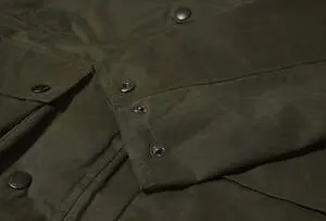 Barbour Bedale Corduroy-collar Long-sleeved Shirt Jacket - Green