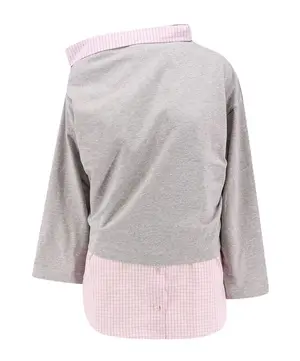 Dries Van Noten Layered Asymmetric Neck Top