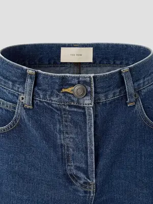 THE ROW High-waisted Wide-leg Denim Jeans - Blue
