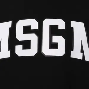 MSGM Printed Logo Sweatshirt - Black