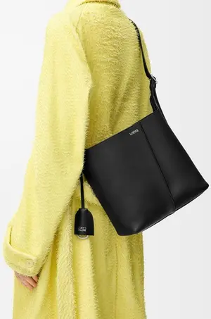 Loewe Bilbao Medium Bucket Bag - Black