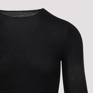 Rick Owens Ribbed Round Neck Pullover