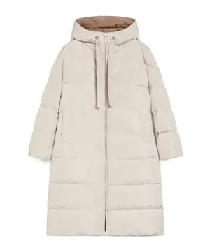 Max Mara Long Double-sided Down Jacket - Ice