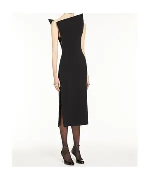 Sportmax Asymmetrical Midi Dress With Corset Detail
