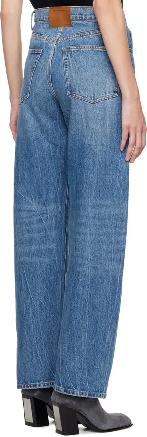 Alexander Wang Blade Logo-embroidered Balloon Jeans