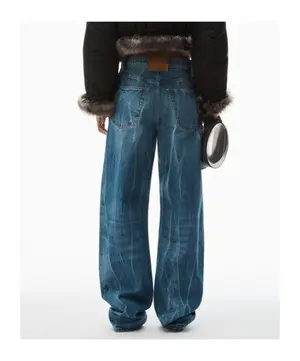 Alexander Wang Blade Logo-embroidered Balloon Jeans