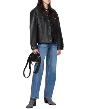 Alexander Wang Blade Logo-embroidered Balloon Jeans