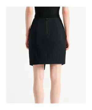 Balmain Buckled Wrap Mini Skirt