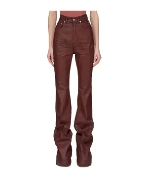 Rick Owens High-rise Slim Fit Jeans - Red