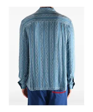 BODE Collared Long-sleeved Shirt