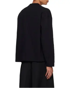 JIL SANDER Logo Printed Crewneck T-shirt - Black