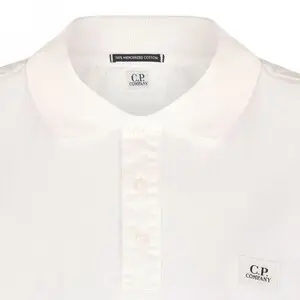 C.P. COMPANY Logo Detailed Short-sleeved Polo Shirt