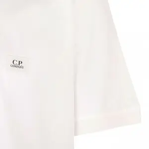 C.P. COMPANY Logo Detailed Short-sleeved Polo Shirt