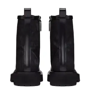 Valentino Garavani Toile Iconographe Combat Boots