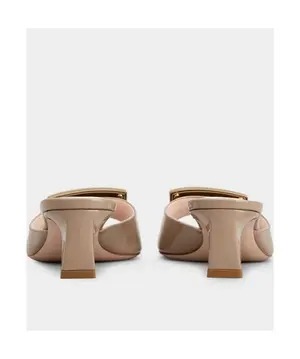 ROGER VIVIER Logo Engraved Slip-on Mules