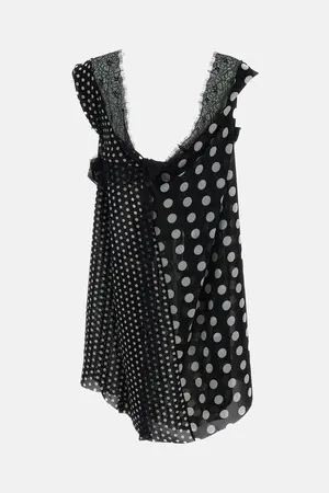 Junya Watanabe Polka Dot Georgette Dress