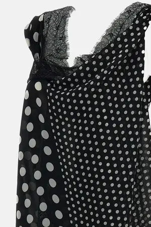 Junya Watanabe Polka Dot Georgette Dress