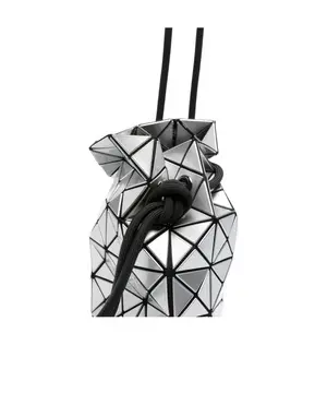 Issey Miyake Prism Drawstring Shoulder Bag - Gray