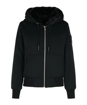 Moose Knuckles Classic Bunny Zip-up Jacket - Black