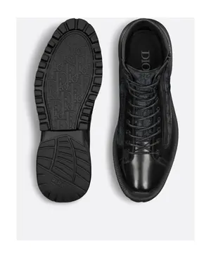 Dior Combat Ankle Boots With Logo Detailing