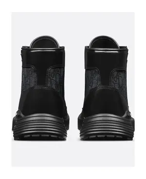 Dior Combat Ankle Boots With Logo Detailing