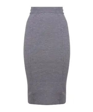 Pinko Logo Stitched Midi Skirt