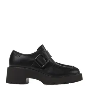 Camper High-heeled Loafers With Buckle Strap And Thick Sole