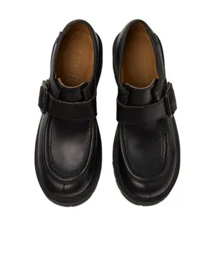 Camper High-heeled Loafers With Buckle Strap And Thick Sole