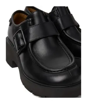 Camper High-heeled Loafers With Buckle Strap And Thick Sole