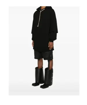 Rick Owens Tommy Hustler Hoodie - Black