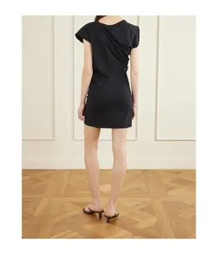 AGOLDE Round Neck Short Sleeve Dress