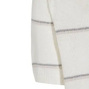 Eleventy Striped Knit Polo Shirt