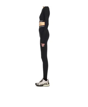 Off-White Logo Waistband Leggings - Black