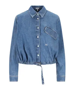 Loewe Embroidered Logo Denim Shirt