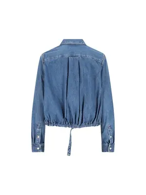 Loewe Embroidered Logo Denim Shirt